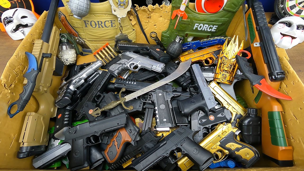 Army Combat Rifles Equipment Box! Military Special Forces Toy Guns ...