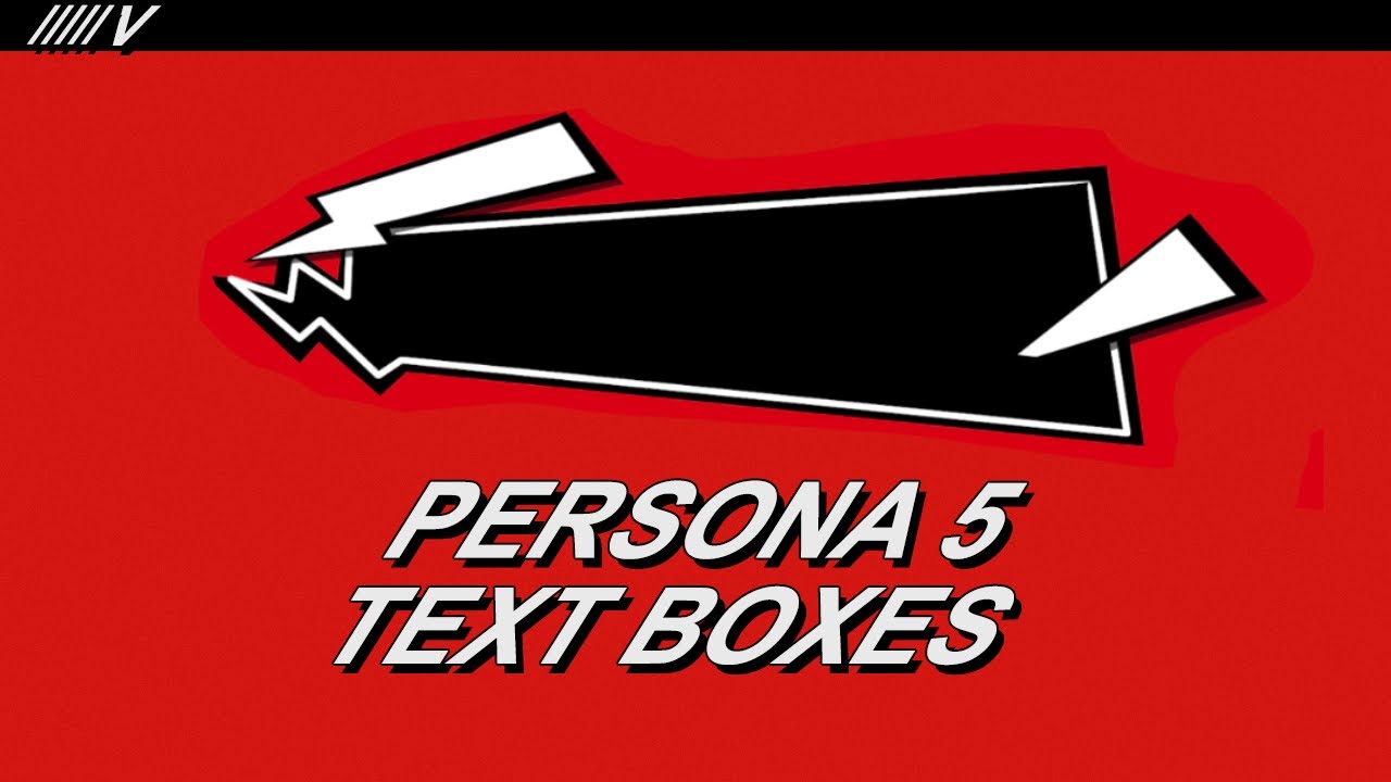 Persona 5 - Animated Dialogue Box - YouTube