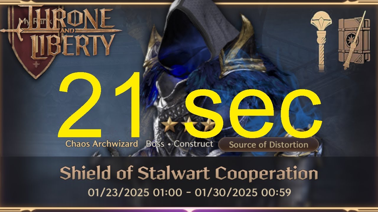 Shield of Stalwart Cooperation 21 sec (Wand + Staff) - Throne and ...