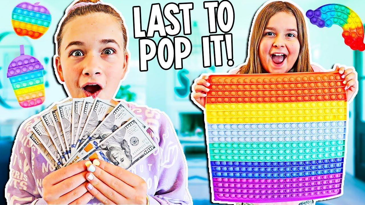 LAST TO POP THE POP IT WINS $100 EACH ROUND!! | JKREW - YouTube