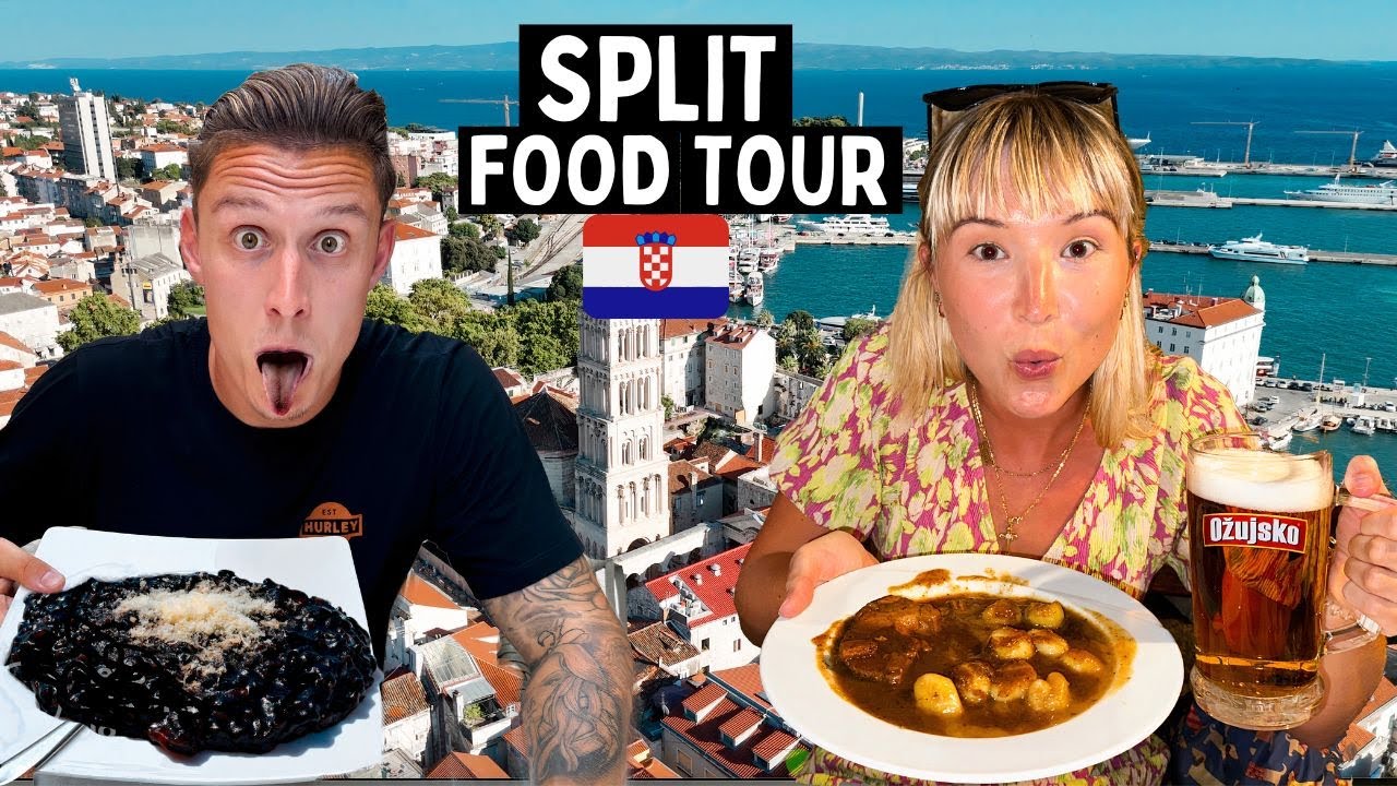 Delicious Croatia Food Tour 🇭🇷 Must Eat SPLIT (food guide) - YouTube