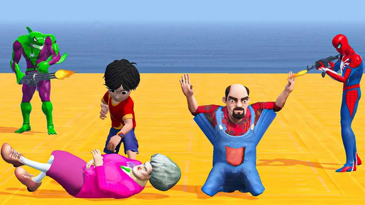 Scary Teacher 3D: Shiva Spider-Man’s Revenge! Miss T Kidnaps ...