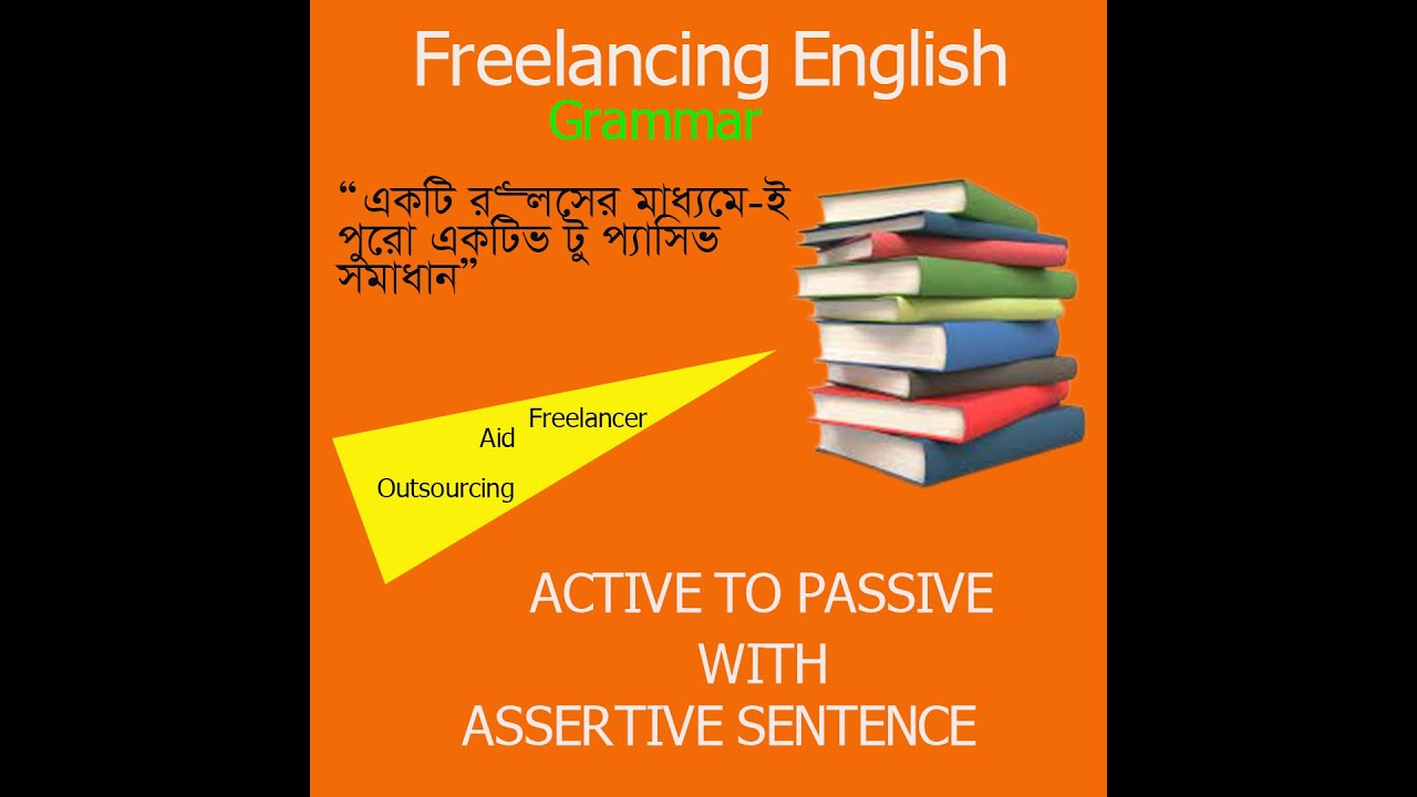 Change of voice Assertive sentence Active to Passive - YouTube