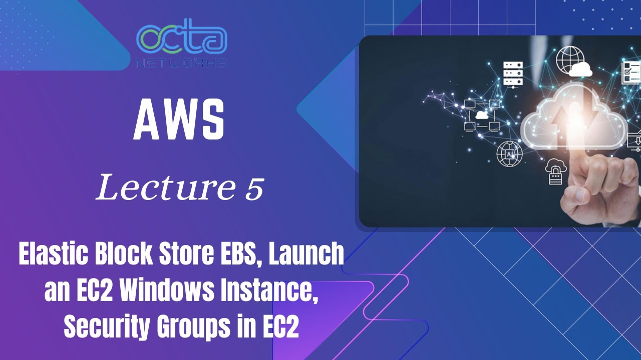 #aws || Lecture 5 || Elastic Block Store EBS, Launch an EC2 Windows ...