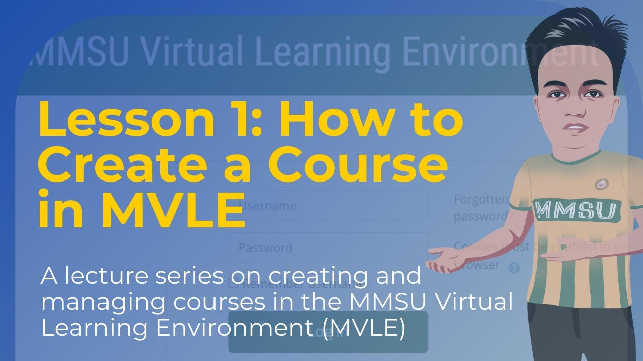 Lesson 1: How to Create a Course in MVLE - YouTube
