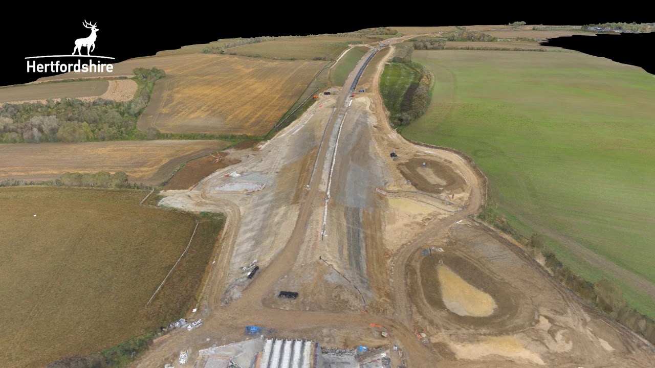 A120 Little Hadham Bypass – Drone Footage of Construction – November ...