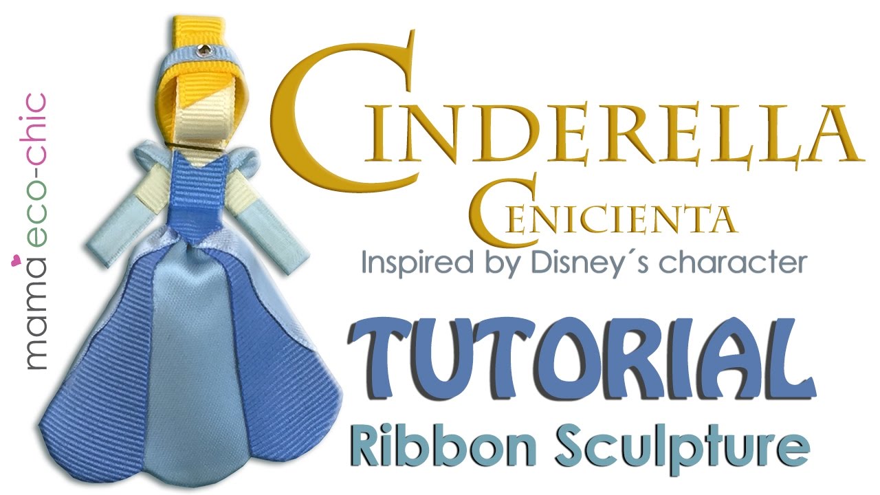 Tutorial Cinderella - Cenicienta- Ribbon Sculpture - YouTube