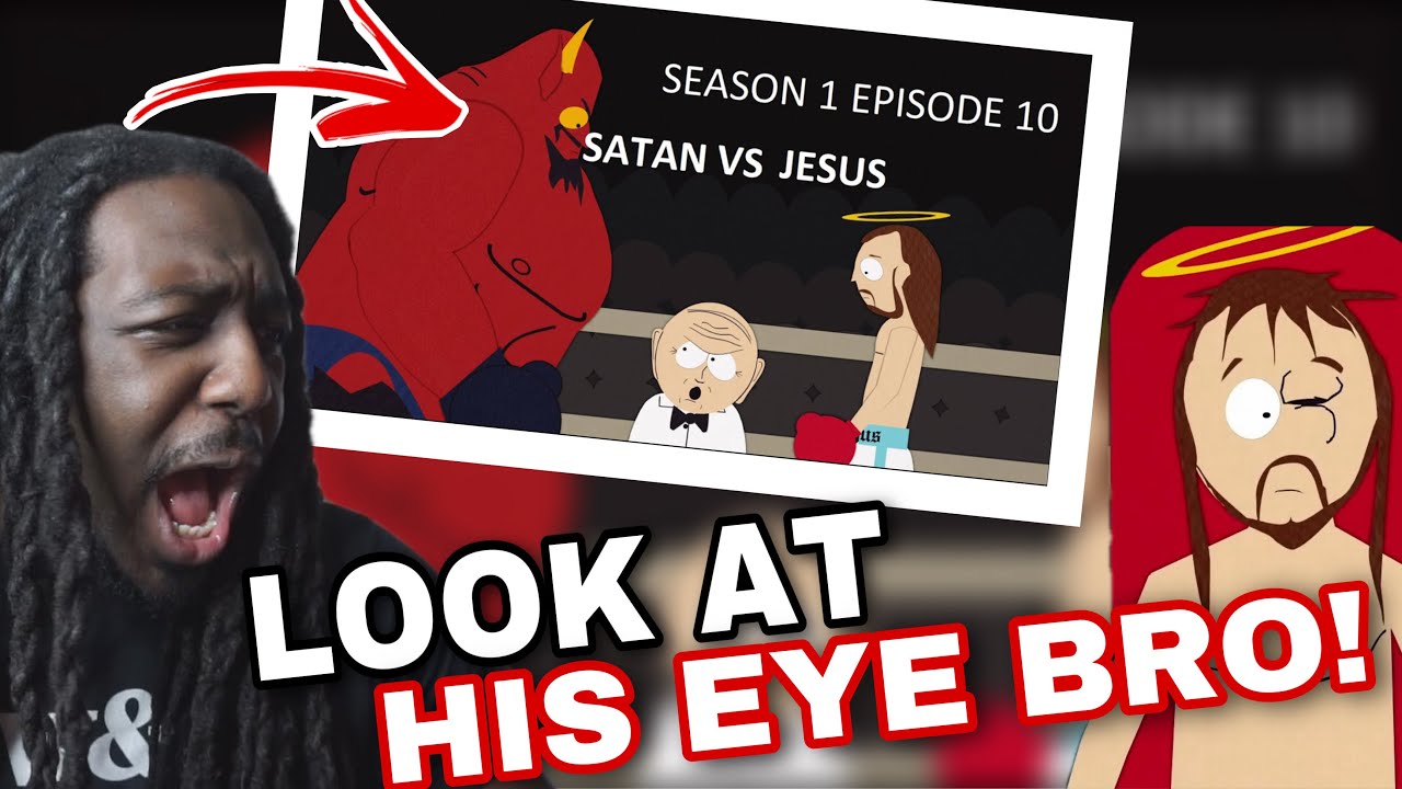 GOOD VS. EVIL... IS A BOXING MATCH? 😂 | South Park Jesus VS Satan (S1 ...