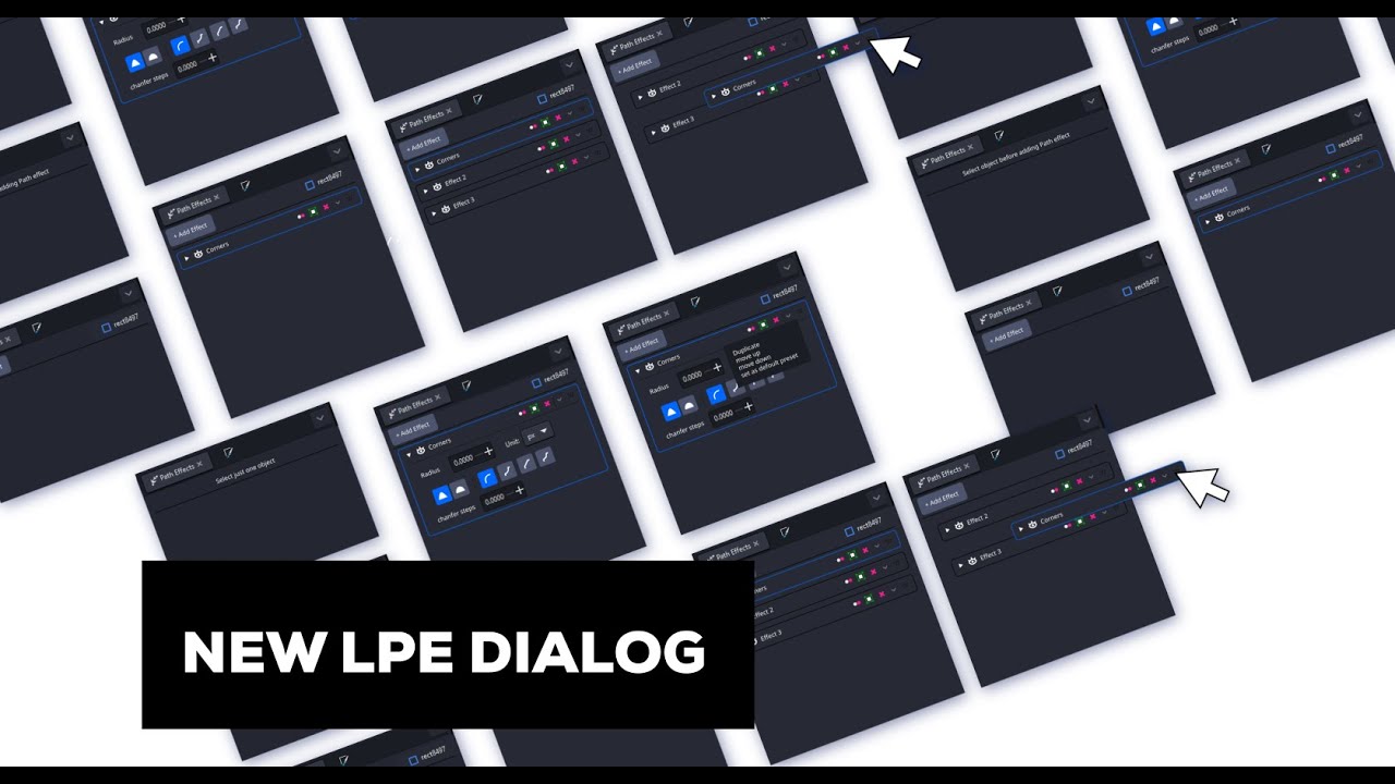 New Live path effects dialog - Overview - YouTube