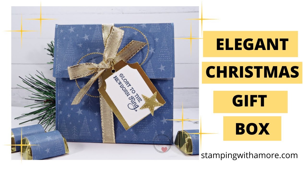 ELEGANT CHRISTMAS GIFT BOX TO MAKE - YouTube