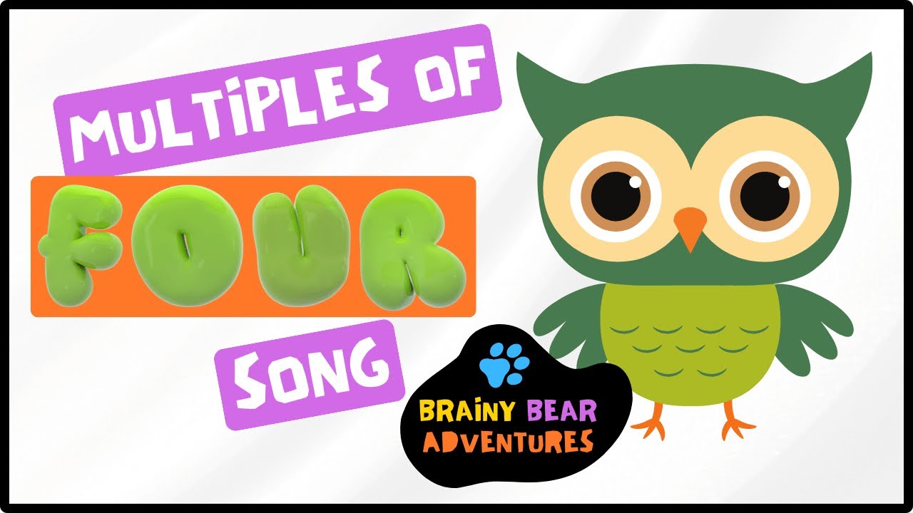 Multiples of Four Song -- Simple Version | Fun Math Music for Kids ...
