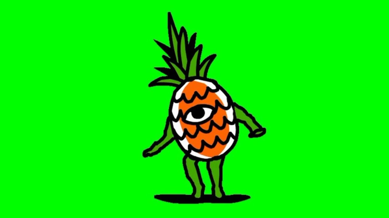 Green Screen Pineapple Animation | Animasi Nanas 0273 - YouTube
