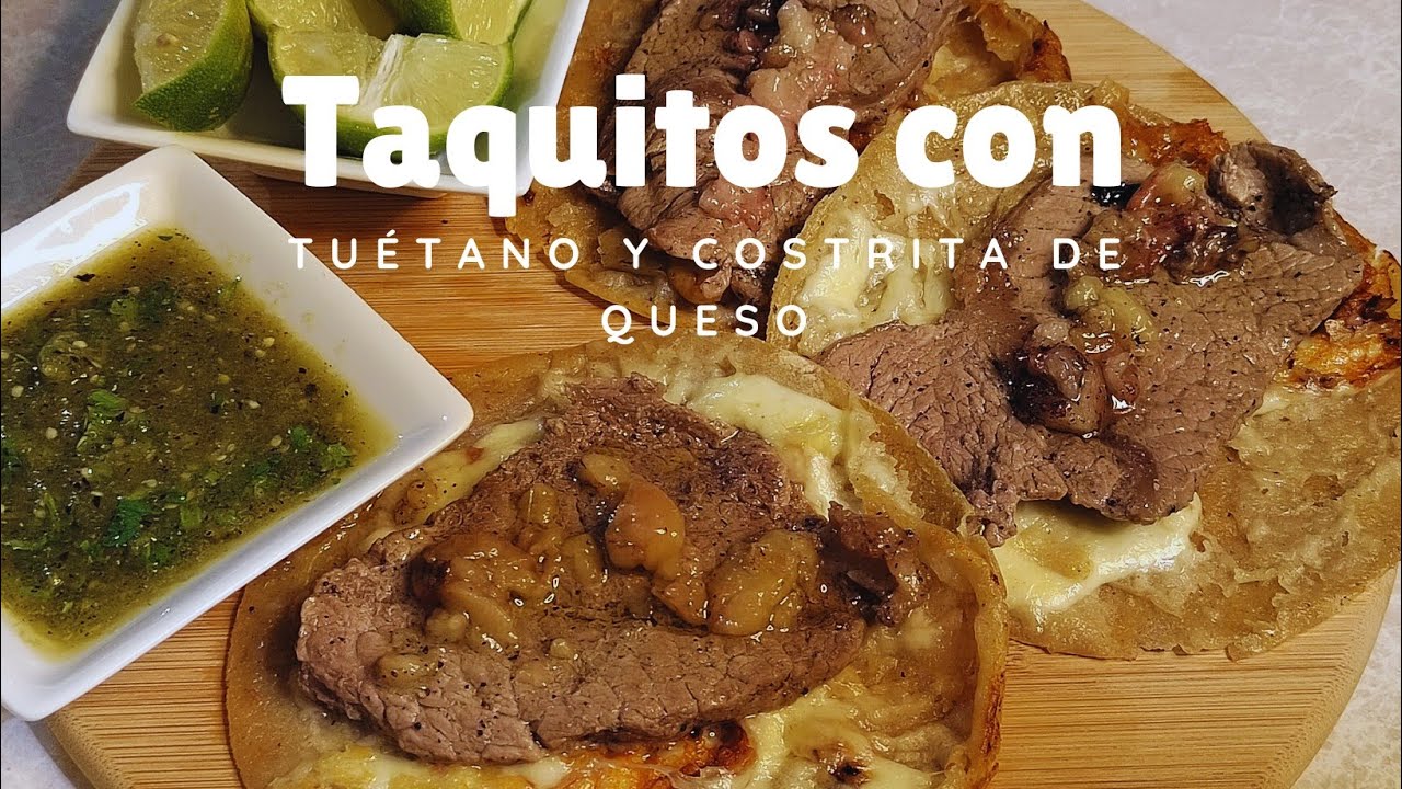 Sencillitos, pero son una chulada Tacos con Costrita de Queso y Tuétano ...