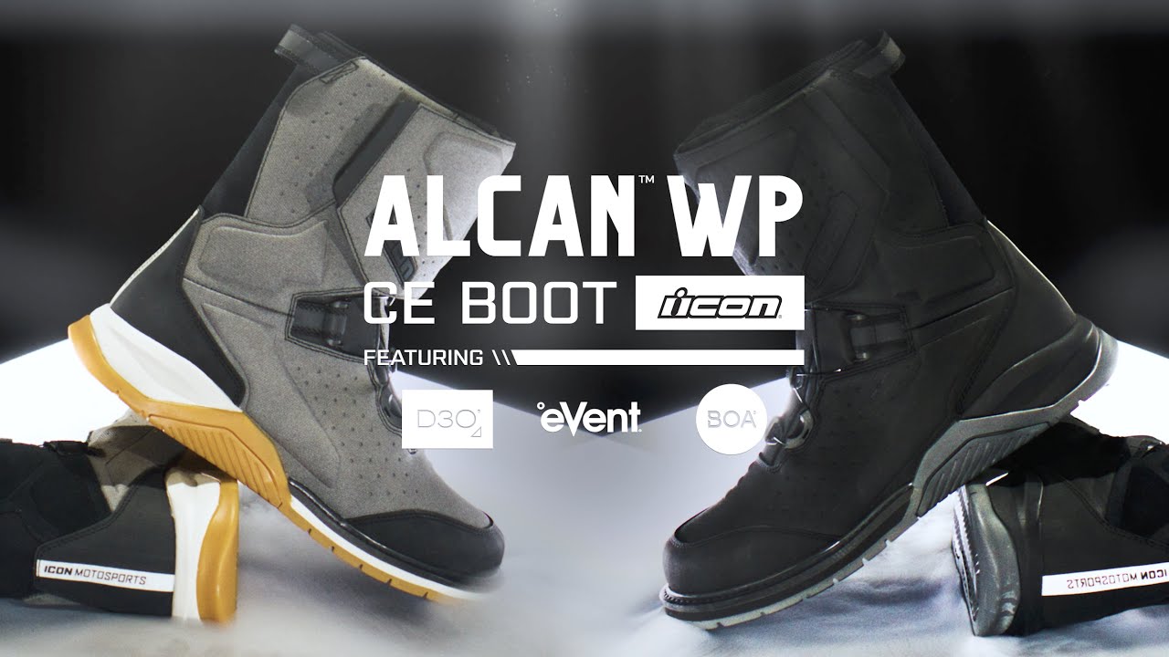 ICON - Alcan Waterproof CE Boot - YouTube
