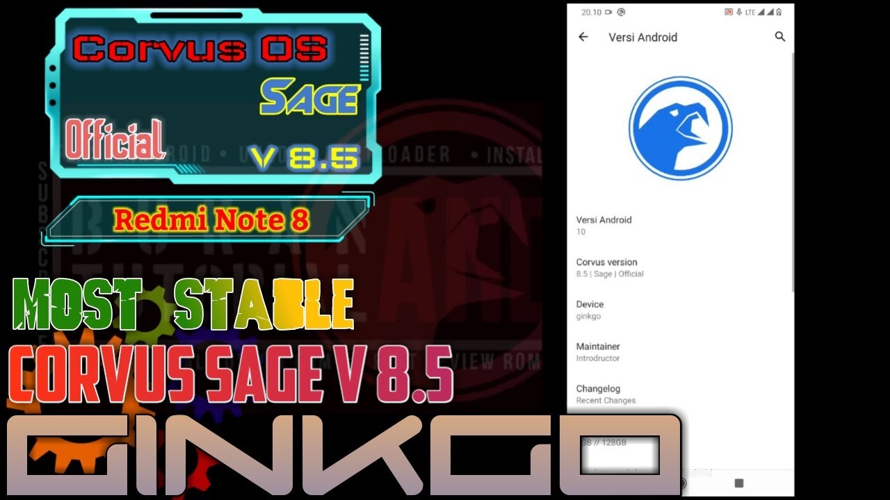 Rom Corvus Ginkgo‼️Cara Instal Rom Corvus di Redmi Note 8 GINKGO‼️ ...
