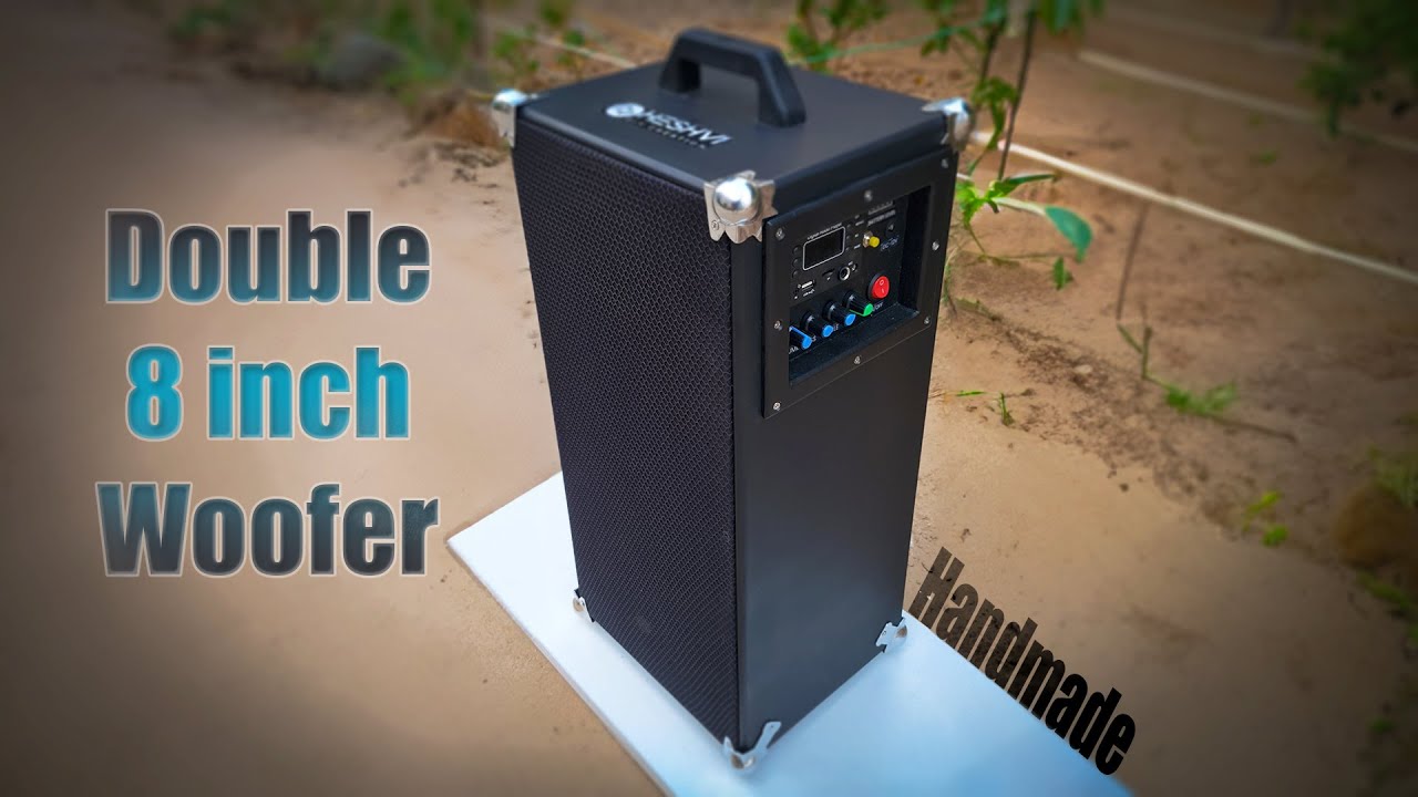 Double 8 inch Speaker | Handmade | DIY | CA8376 12V Board How to make a ...