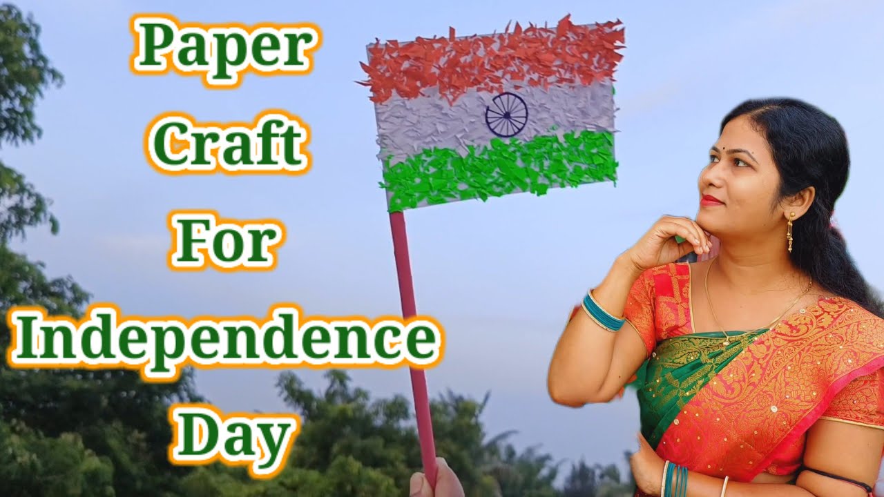 Paper Craft Flag || Paper Flag Making || Paper Craft || Craft Ideas ...