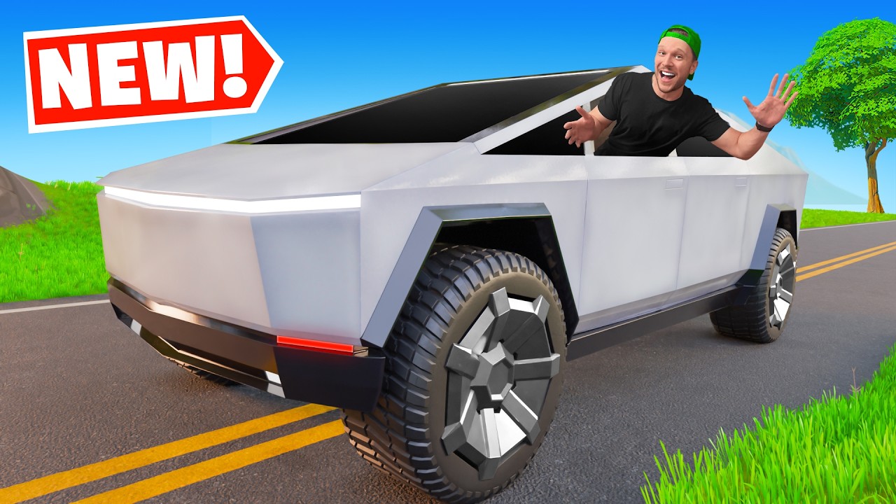 La Tesla CYBERTRUCK est Enfin Disponible sur Fortnite ! - YouTube