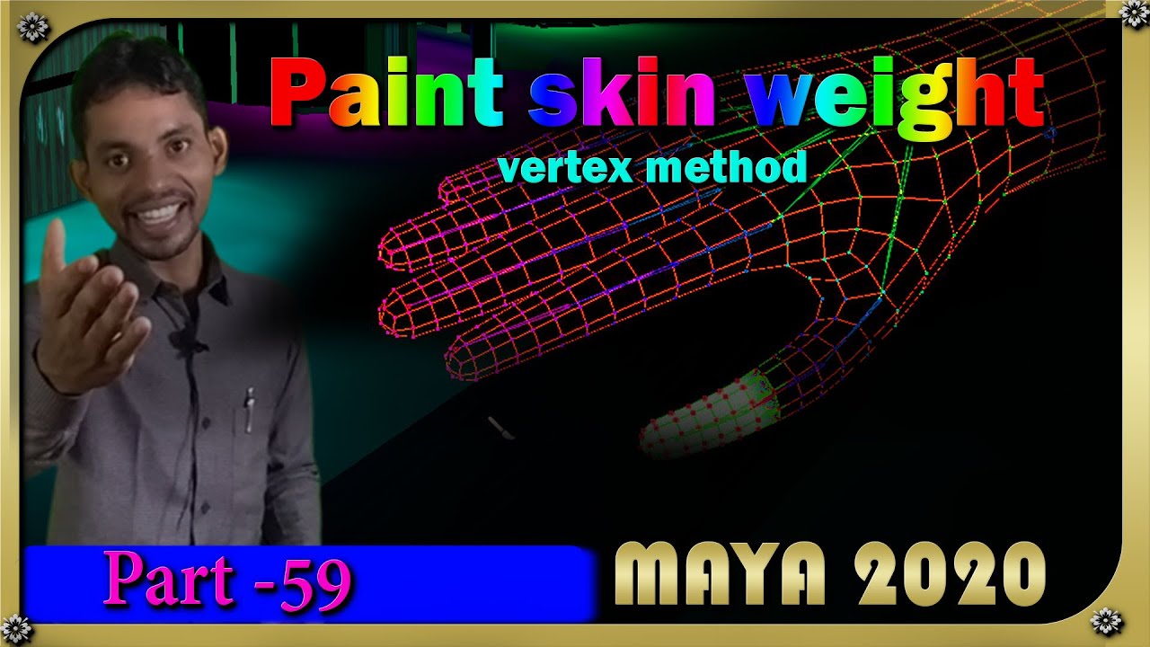 Paint skin weight tools autodesk maya hindi & urdu part 59 - YouTube