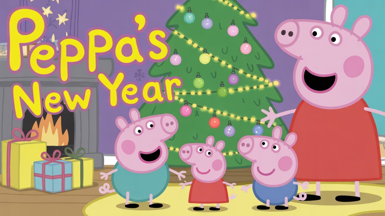 Peppa Pig's Happy New Year: Countdown to Midnight Fun! - YouTube