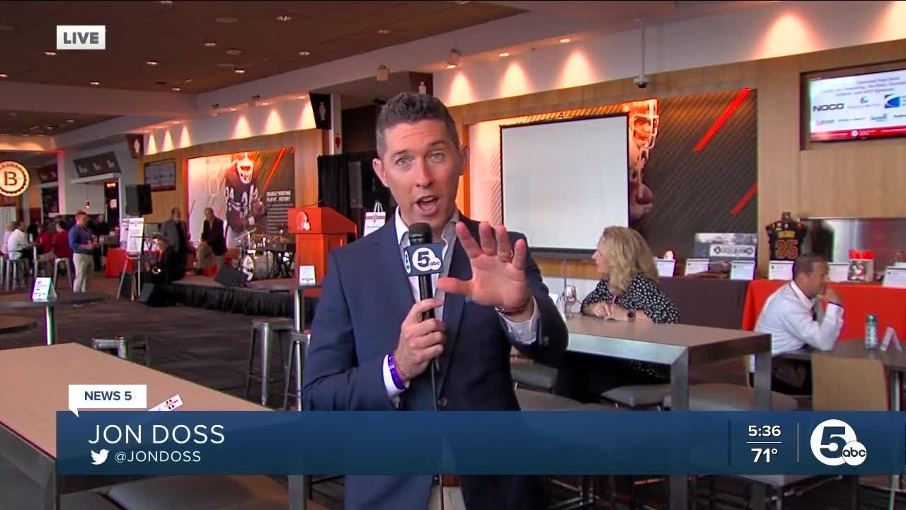 Jon Doss reports live from the Taste of the Browns on News 5 at 5 - YouTube