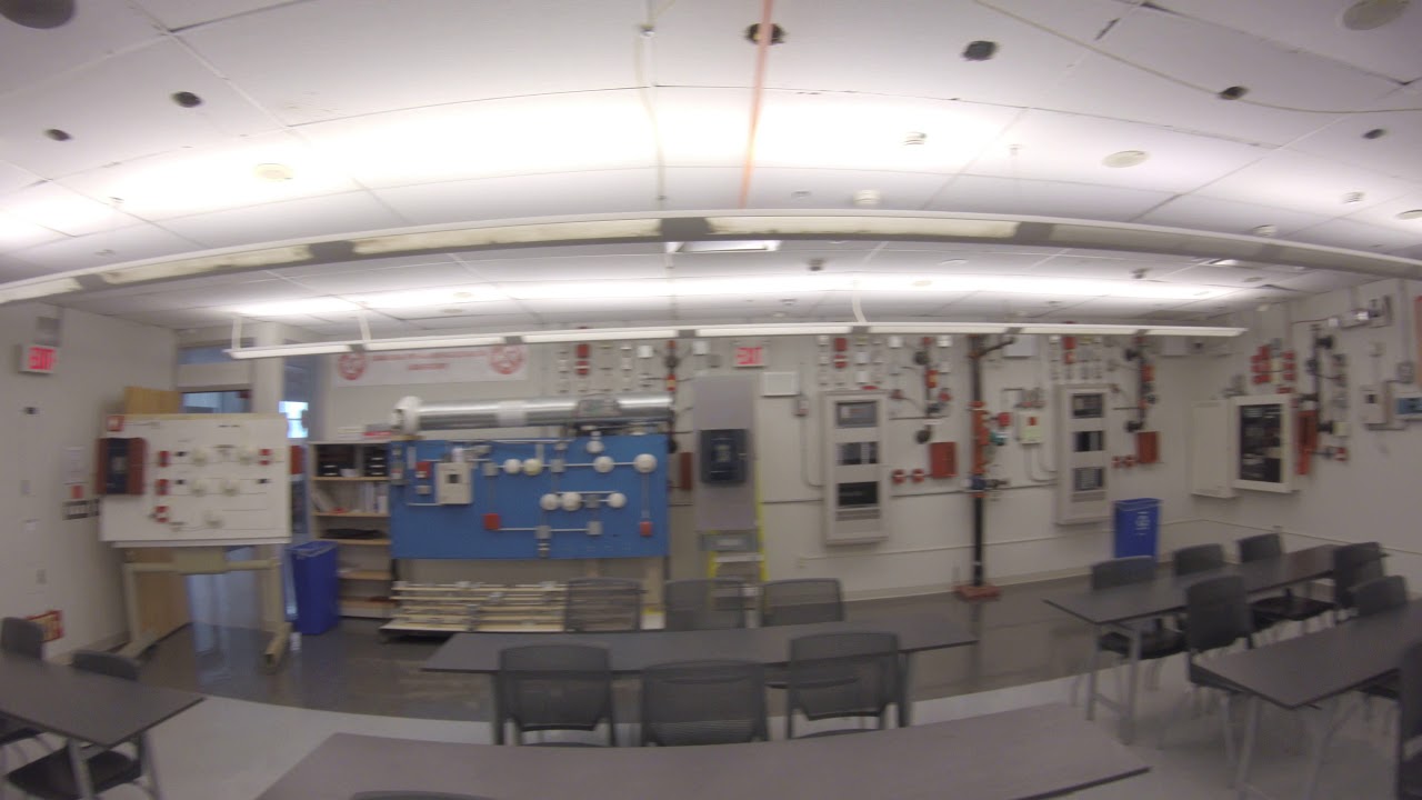 Fire Alarm Lab view mid-renovation - YouTube