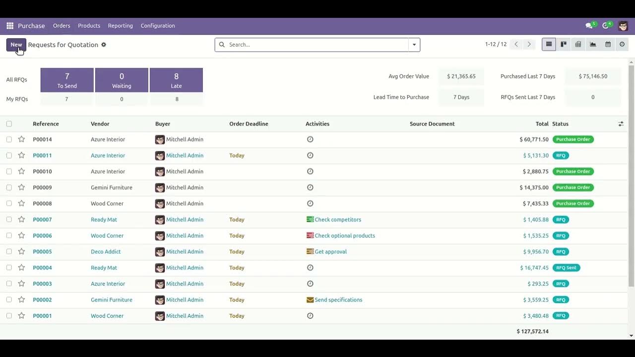 Import Purchase Order Lines from CSV/Excel file Odoo - YouTube