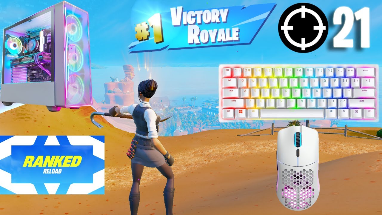 Keyboard & Mouse ASMR | Fortnite Reload | 21 Kill Win | 360 FPS | 4K ...