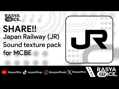 SHARE!! Japan Railway Sound Texture Pack for MCPE/MCBE - YouTube