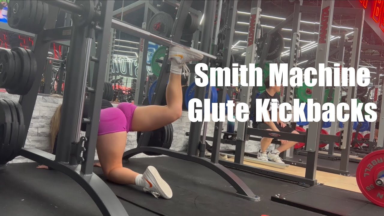 Smith Machine Glute Kickbacks - YouTube