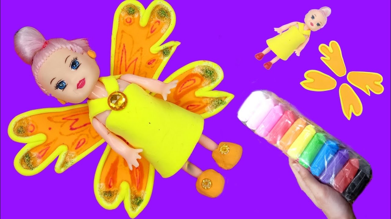 DIY How To Make Miniature Polymer Clay Barbie Fairy 🧚‍♂️ |Polymer Clay ...