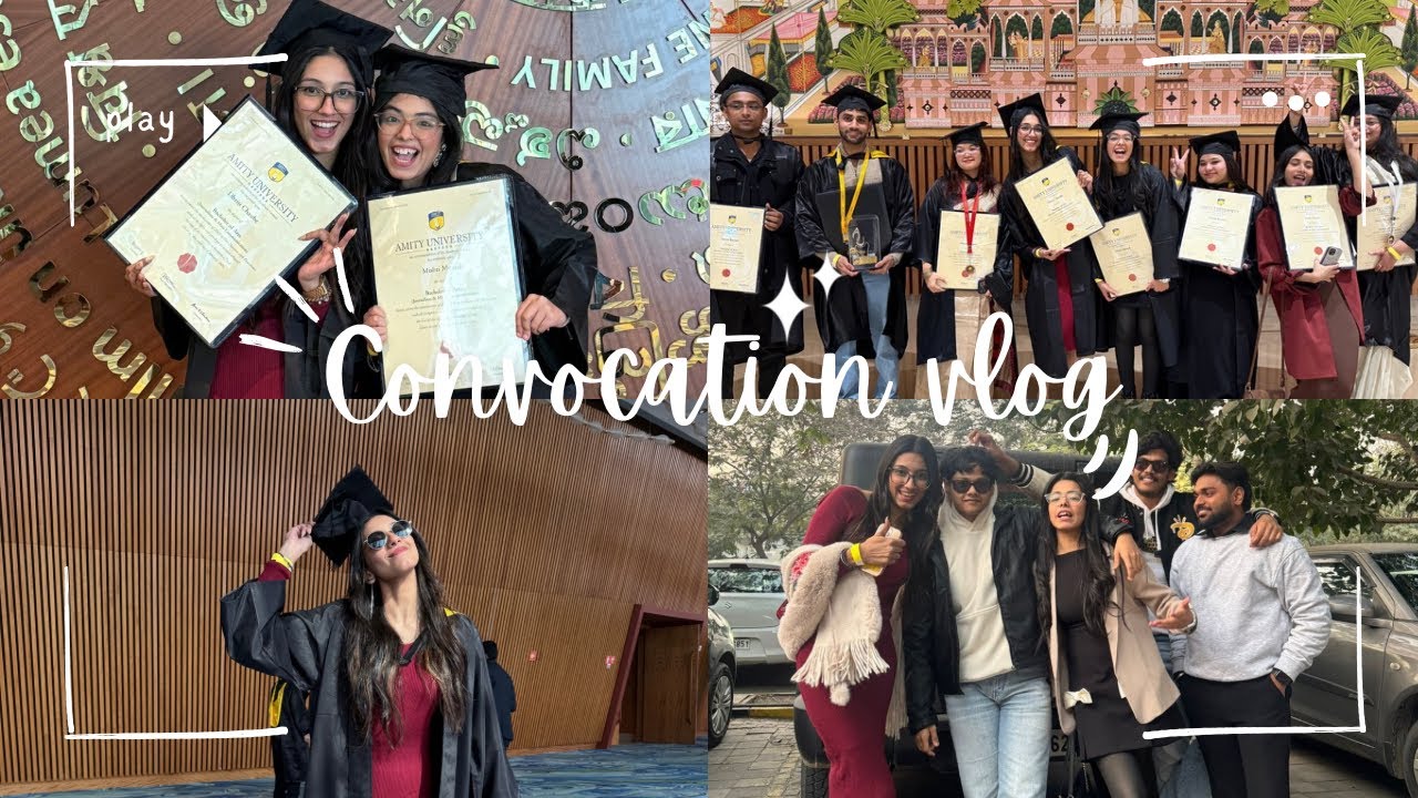 Amity convocation vlog 🎓 - YouTube