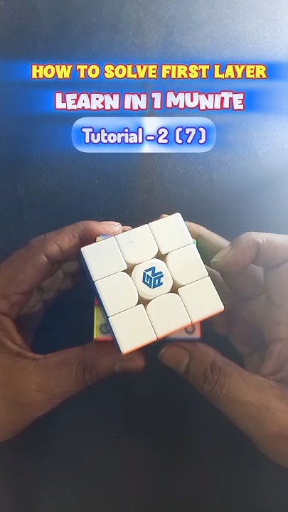 First Layer Techniques for Rubik's Cube: A Beginner's Guide #shorts #youtubeshorts #rubikscube ...