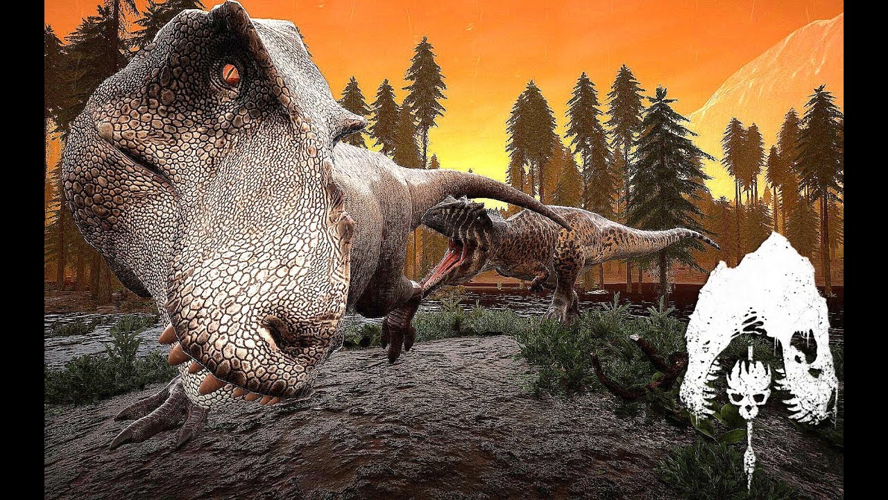 The Isle: GIGA vs REX IN BATTLE [NEW MODELS] - YouTube