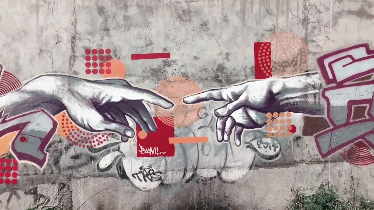 “Creation of Adam” MURAL | KESHOK x BOOM! x AWKOT - YouTube
