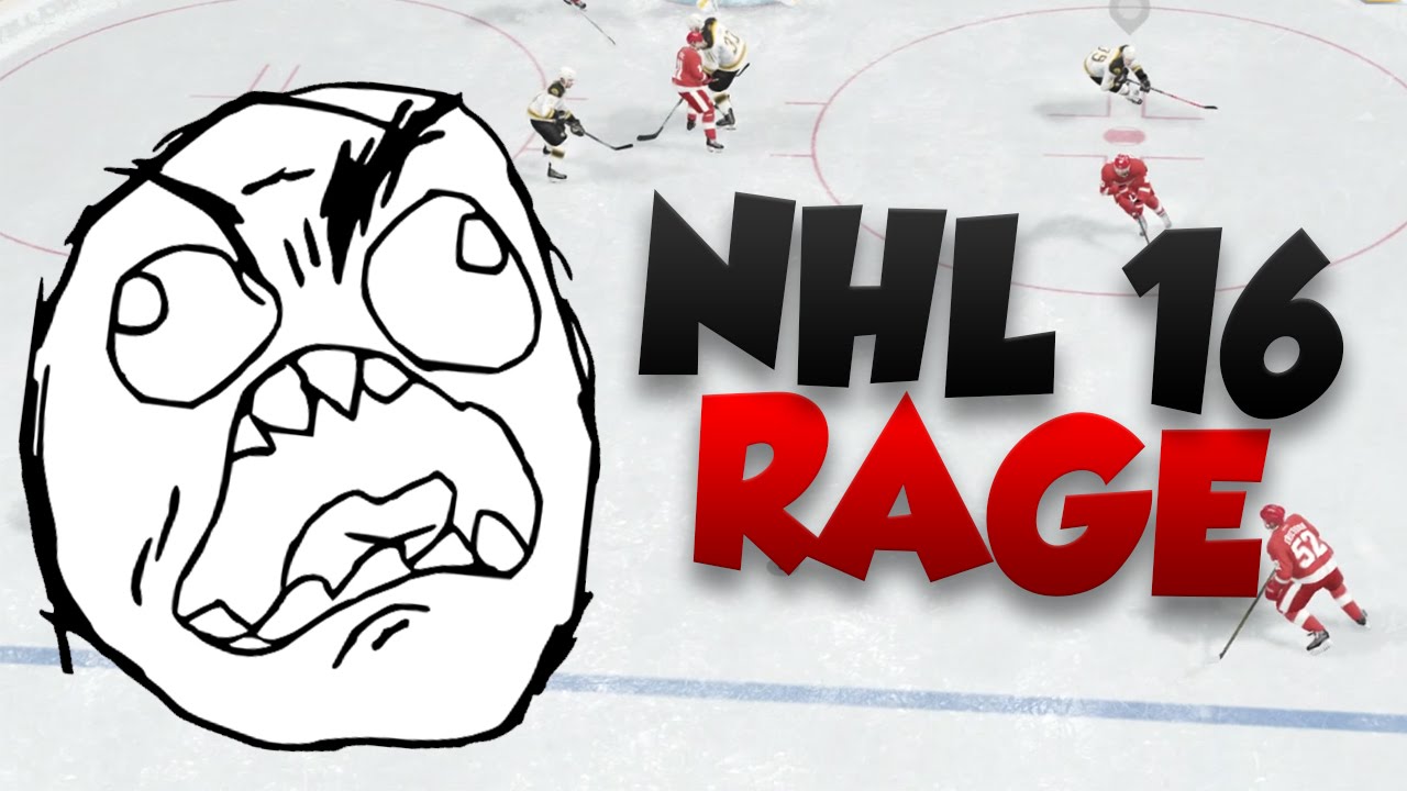 NHL 16 - Online Versus Rage! (Bouncy Puck) - YouTube