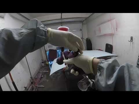 How to Paint a Hood part 2 (base/clear) - YouTube