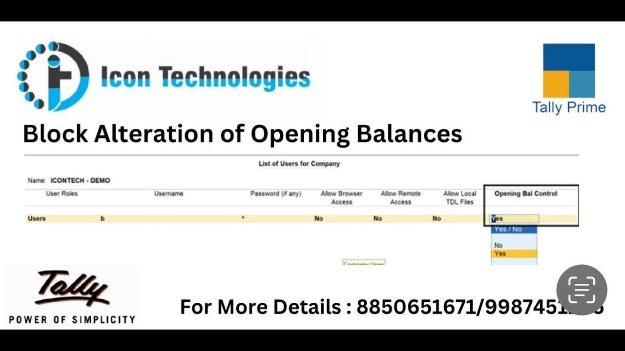Block Alteration of Opening Balances - YouTube