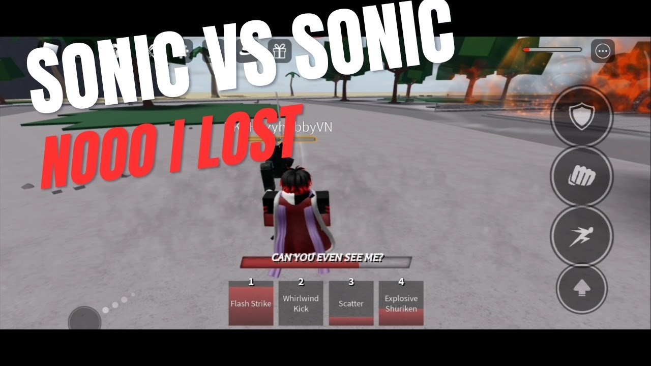Sonic VS Sonic And I lost | TSB | ROBLOX - YouTube
