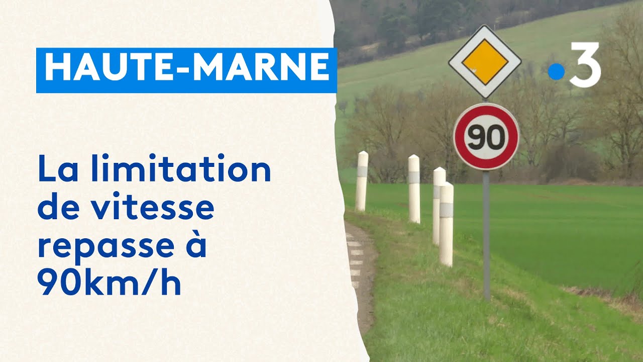 La Haute-Marne repasse à 90km/h sur deux nouveaux axes routiers - YouTube