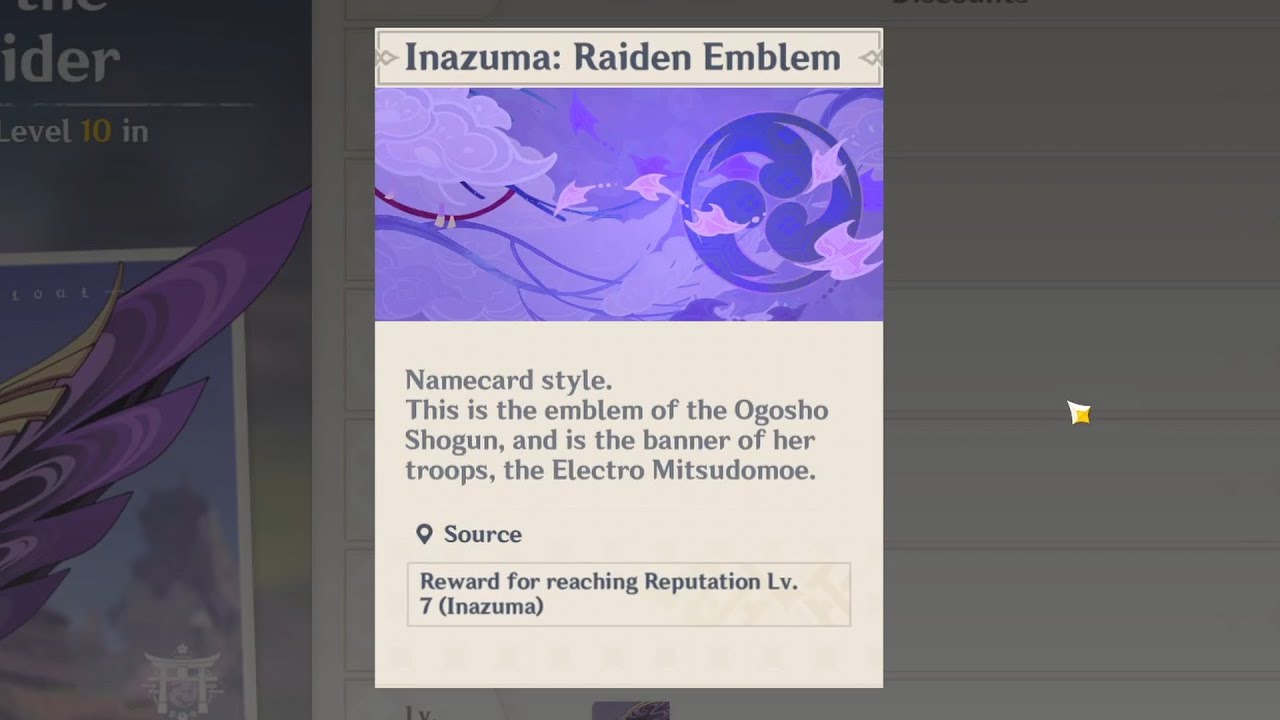 Inazuma: Raiden Emblem [Genshin Impact][2.0] - YouTube