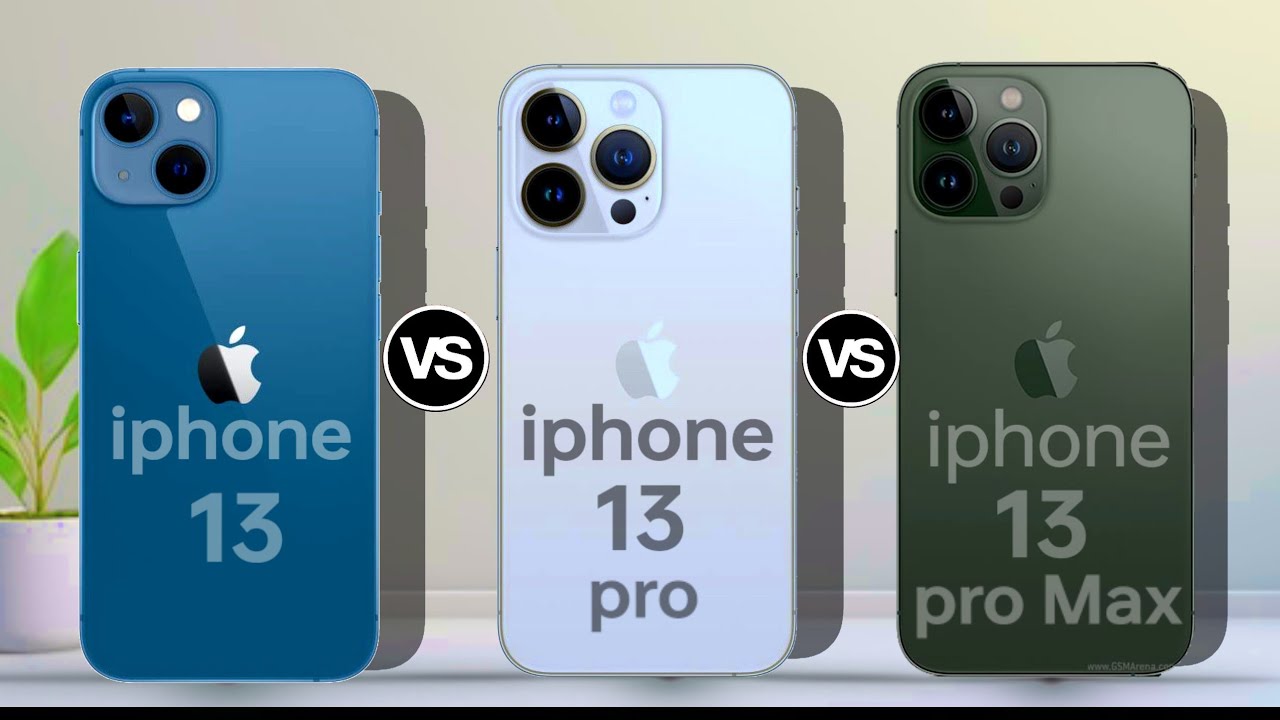iphone 13 Vs iphone 13 pro Vs iphone 13 pro Max - YouTube