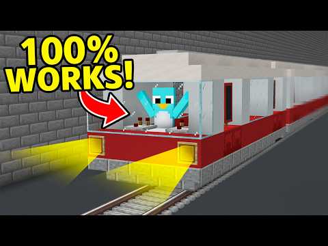 How to Build a Working Subway Station in Minecraft