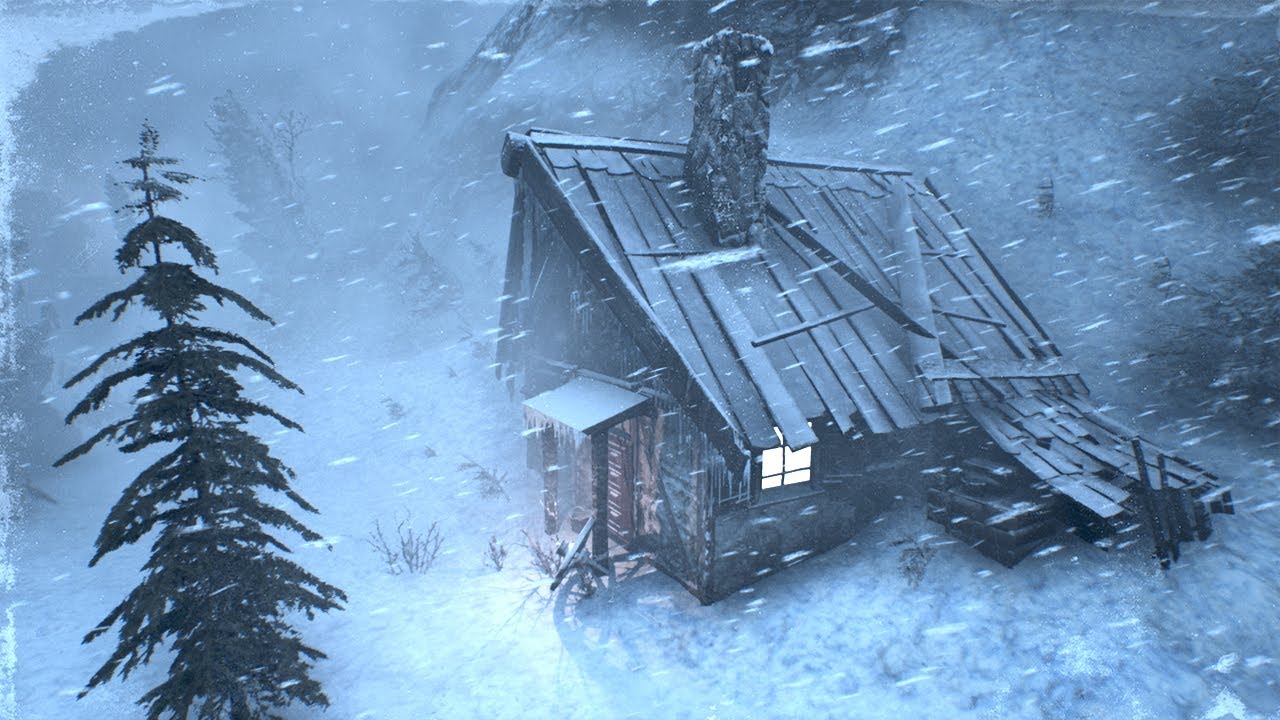 BRUTAL ALASKAN WINTER with EXTREME COLD and snow storm for sleeping ...