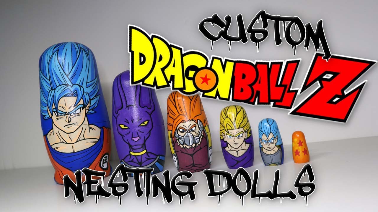 How to make CUSTOM NESTING DOLLS in the style of DRAGON BALL Z! - YouTube