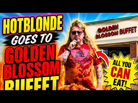 Hot blonde goes to golden blossom buffet in Jeffersonville indiana   #mulletreview 