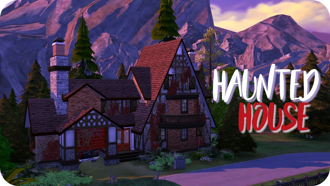 Sims 4: HAUNTED HOUSE | Group Collab | Speed Build - YouTube