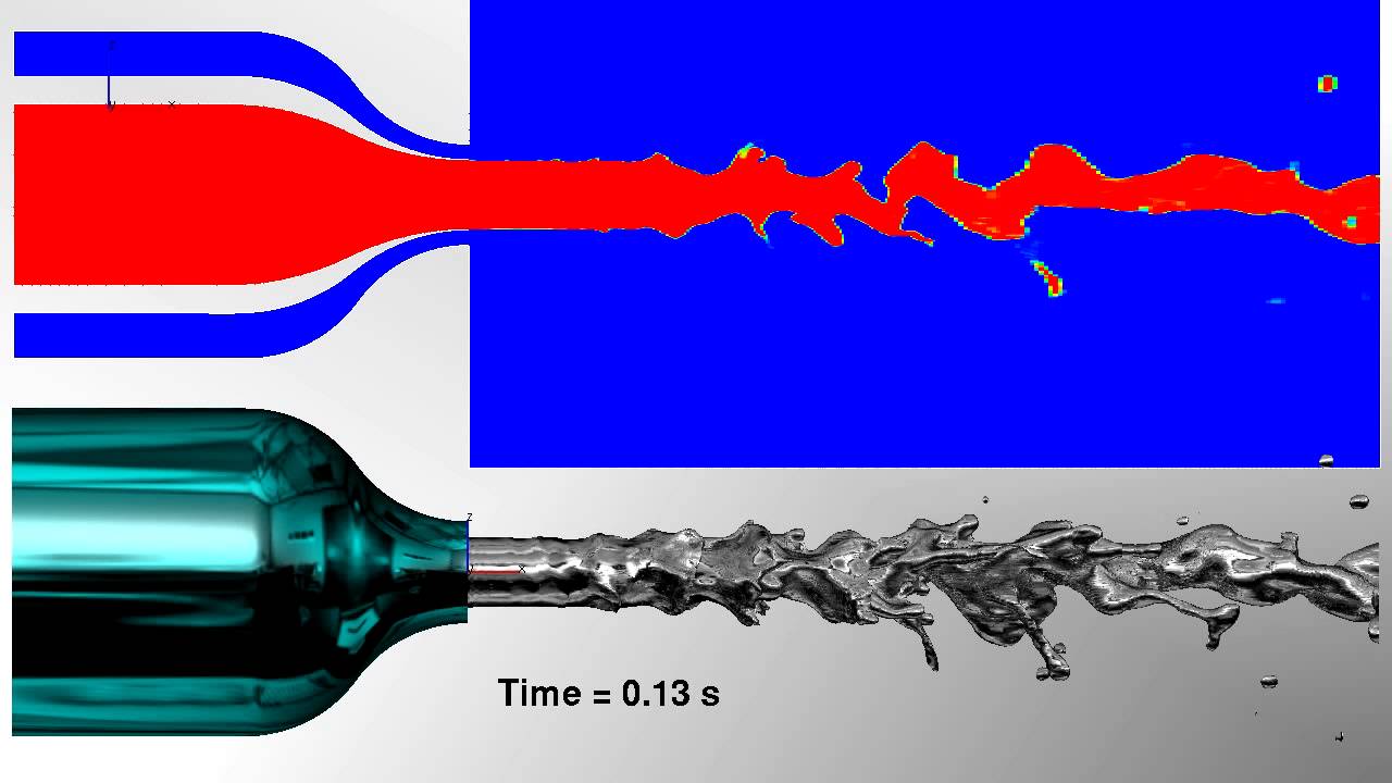 AVL FIRE Air-blast air assisted injection - YouTube