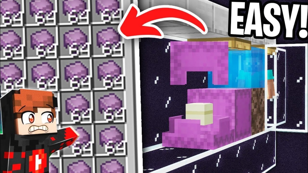 I BUILD A INFINITE SHULKER FARM IN MINECRAFT PE - YouTube
