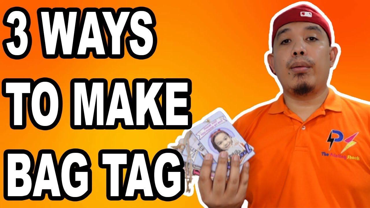 HOW TO MAKE BAG TAG | Back to School Business | The Printing Shock ...